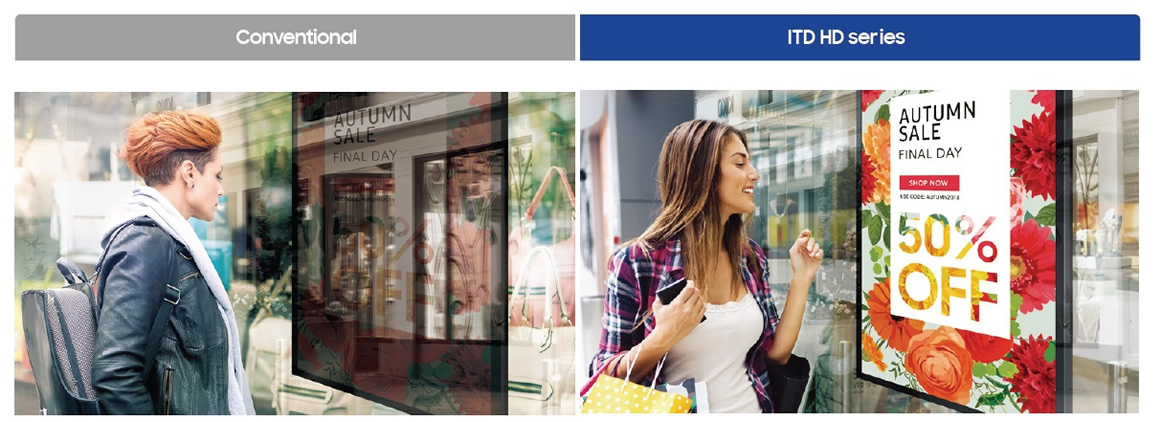 Storefront High Brightness Single or Double Sided Window Advertising ...