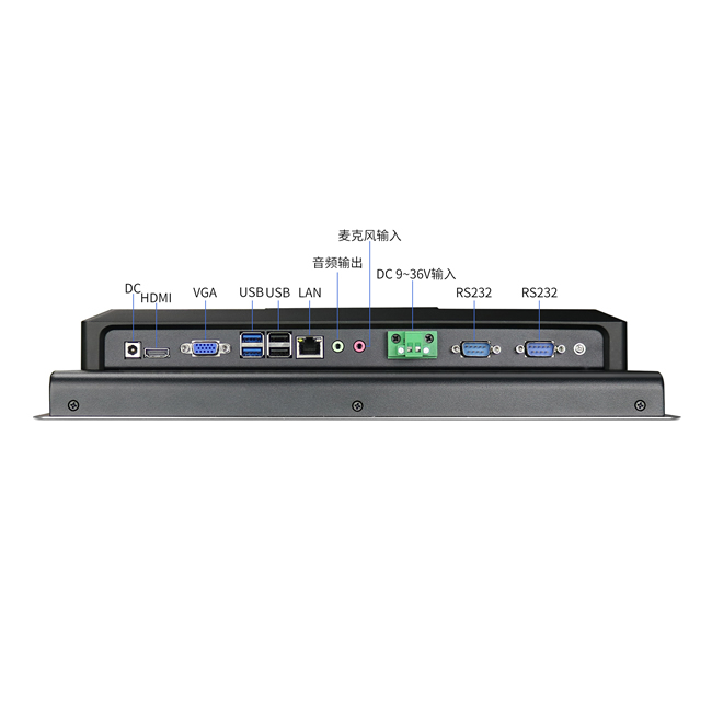 19” Wide Screen Panel Mount Fanless Industrial Panel PC