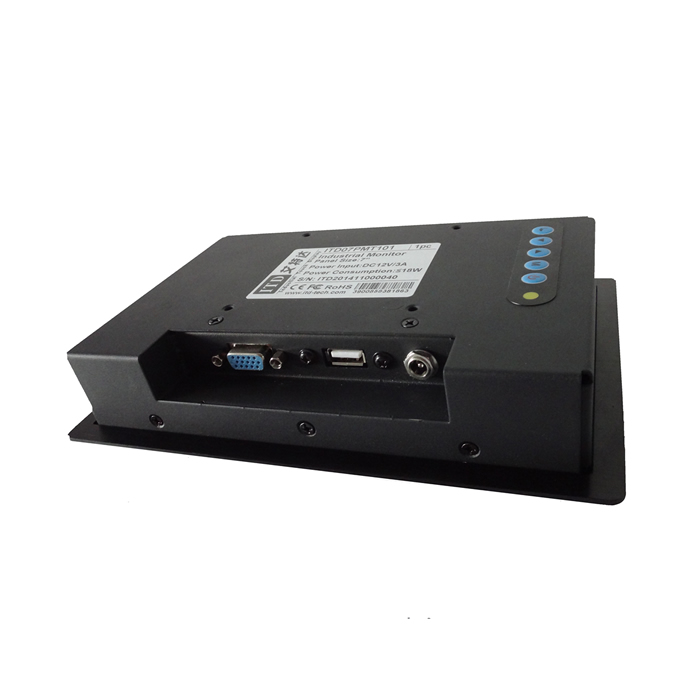 7 inch Panel Mount High Bright Sunlight Readable LCD Monitor