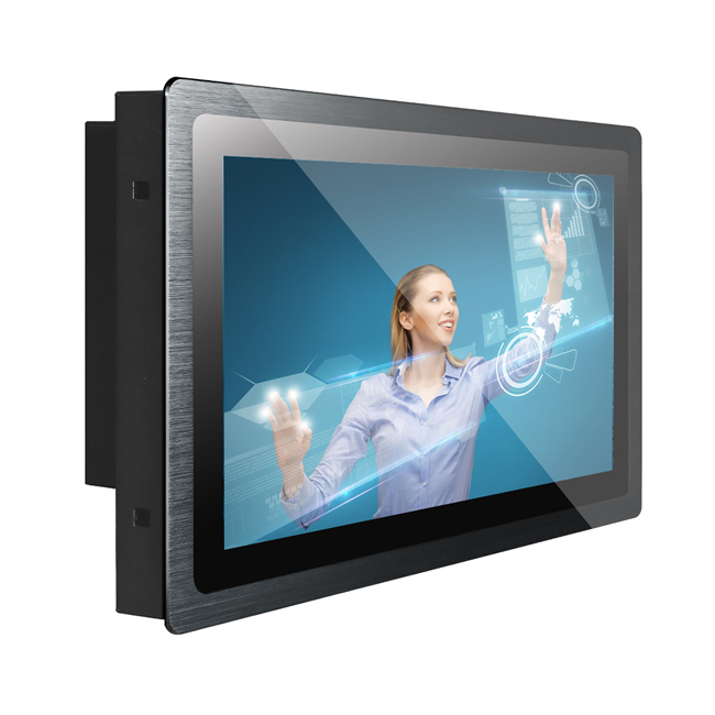 19” Wide Screen Panel Mount Fanless Industrial Panel PC